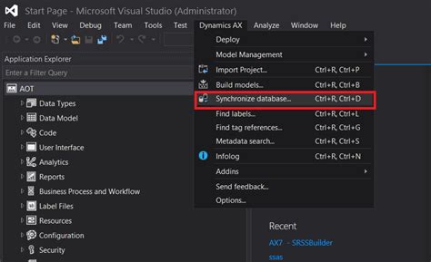Database Synchronization Trick For Ax 7 Axforce