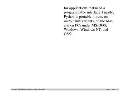 Python Questions And Answers