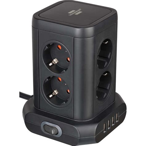 Voudige Wandcontactdoos In Opstelling X USB Met Kabels Tweepolige Schakelaar TYPE F
