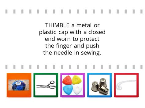 Tle 6 Tools And Materials In Sewing Find The Match
