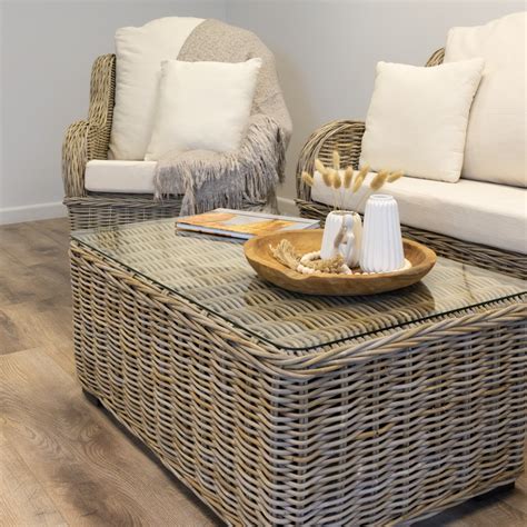 Jumo Natural Wicker Sofa Set Sustainable Furniture