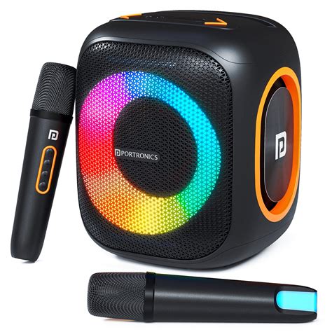 Portronics Dash 10 Wireless Party Speaker With Karaoke Mic