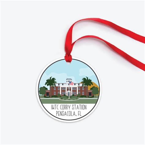Iwtc Corry Station Ornament Sketch Sentiment