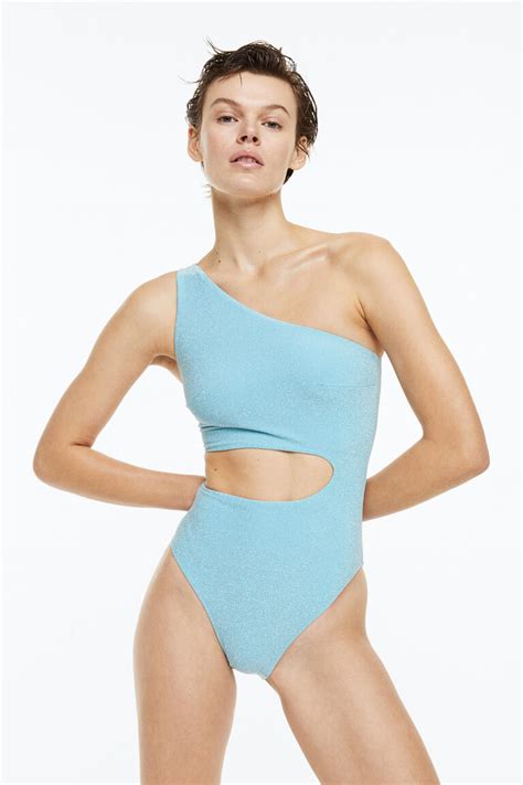 High Leg One Shoulder Swimsuit