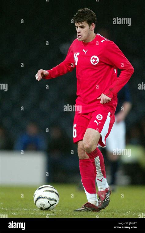 Tranquillo Barnetta Switzerland And Bayer Leverkusen Hampden Park Glasgow Scotland 01 March 2006