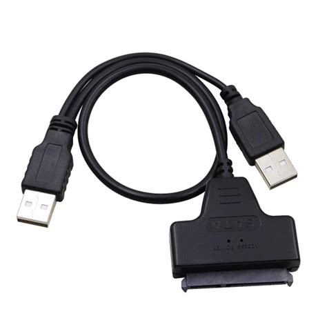 Coco Cáp chuyển đổi SATA sang USB kép 22pin Cáp nguồn dữ liệu SATA 2