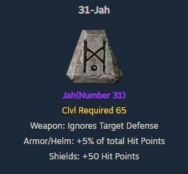 Runa JAH Diablo 2 LADDER D2R Sezon 5 PC Resurrected 14416674951