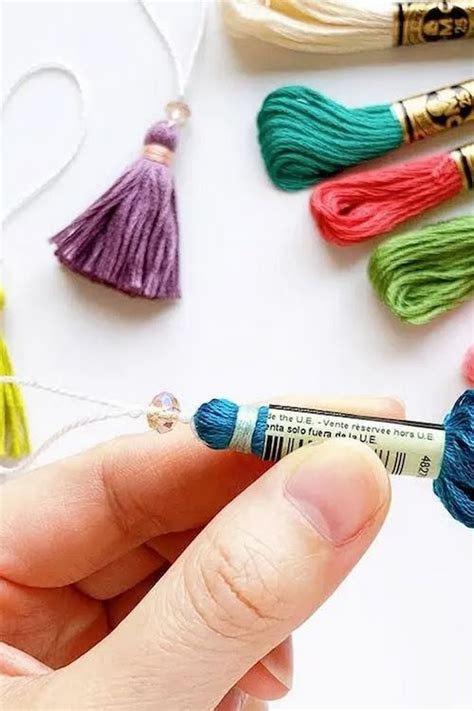 How To Make 2 Tassels From 1 Embroidery Floss Skein Tassels Tutorials