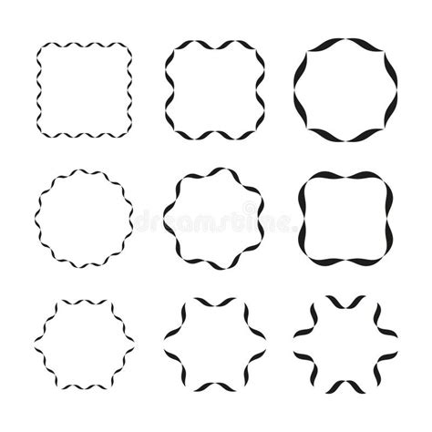 Circular Wave Border Stock Illustrations 4896 Circular Wave Border