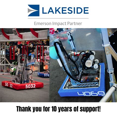 A Huge Thank You To Lakeside Process Controls For 10 Years Of Incredible Support For First