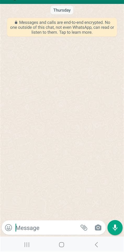 End To End Encryption Message On Blank Chat R Whatsapp