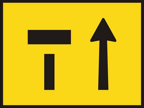 T Intersection Sign