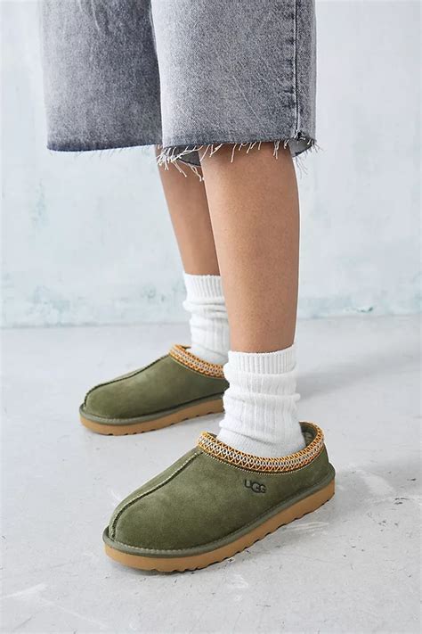 Ugg Olive Tasman Slippers Urban Outfitters Uk