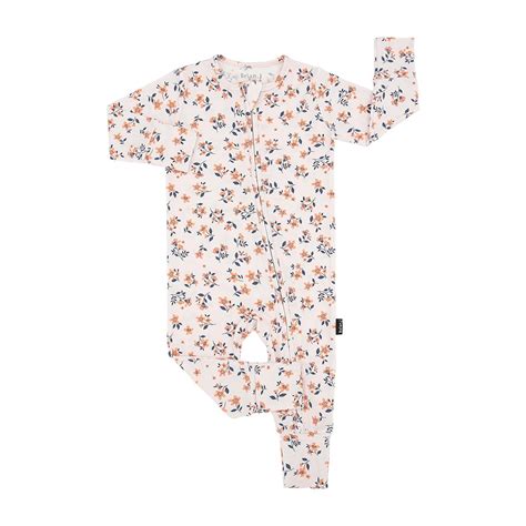 Footless Sleeper With Fold Over Cuffs Peachy Blossom Belanj