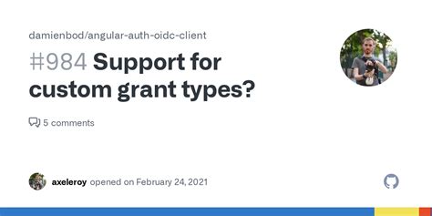 Support For Custom Grant Types Issue 984 Damienbod Angular Auth Oidc Client GitHub