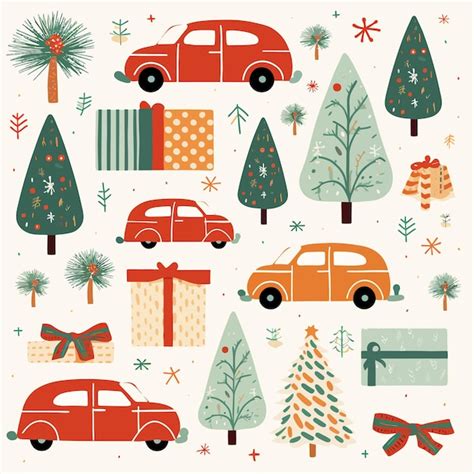 Premium Vector Christmas Tree Seamless Patten