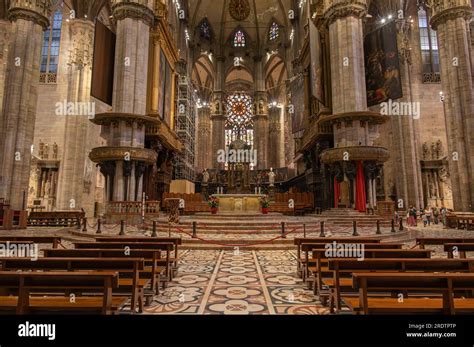An Interior Of Duomo Di Milano Milan Cathedral The Cathedral Church