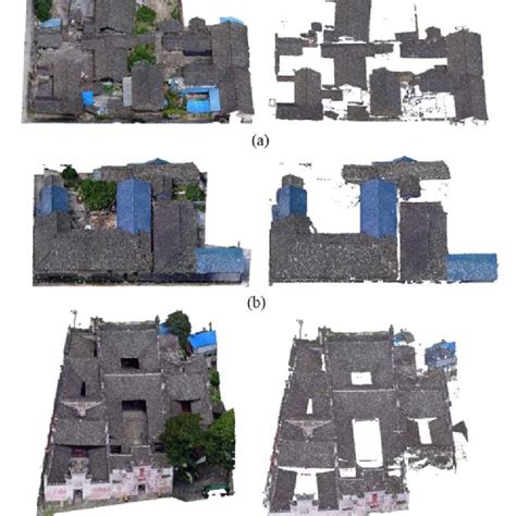 Extraction Results For Building Point Cloudascene Ⅰb Scene Ⅱ Download Scientific Diagram