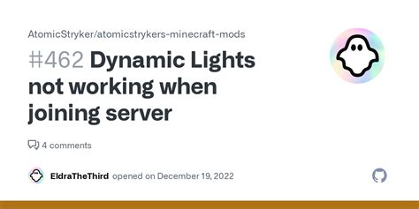 Dynamic Lights Not Working When Joining Server · Issue 462