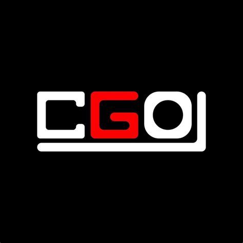 Cgo Letter Logo Creative Design With Vector Graphic Cgo Simple And