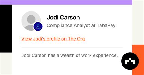 Jodi Carson Compliance Analyst At Tabapay The Org