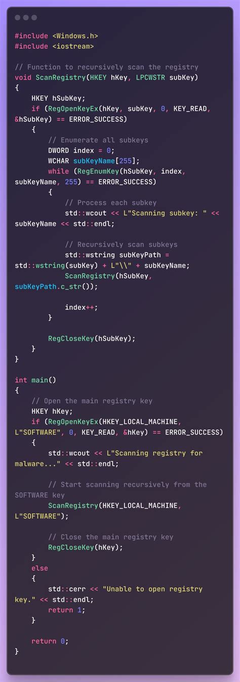 Maximilian Feldthusen On Linkedin Cpp Registry Windows Scan
