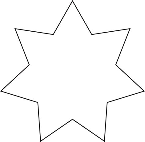 Five Pointed Star Template Printable