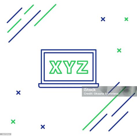흰색 배경에 격리 된 칠판 아이콘에 라인 Xyz 좌표 시스템 그래프 통계 표시를 위한 Xyz 축입니다 다채로운 개요 개념 벡터