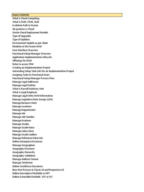 oracle fuison hcm syllabus download free pdf business process