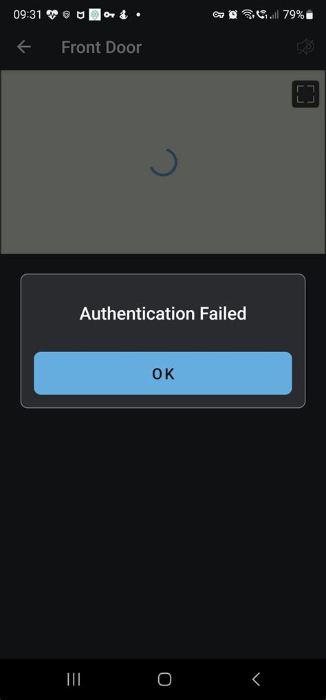 Authentication Failed Error Rblinkcameras