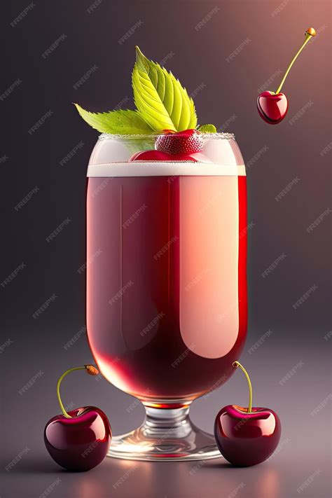 Premium Ai Image Liquid Cherry