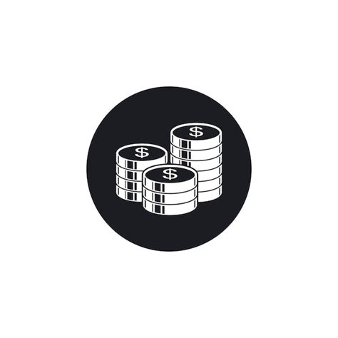Pièce De Monnaie Icône Illustration Vectorielle Vecteur Premium