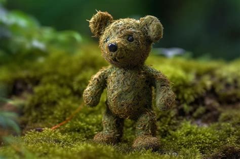 Premium Ai Image A Small Brown Teddy Bear With A Black Nose