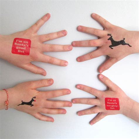 Christmas Temporary Tattoos By Edamay