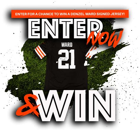 Denzel Ward Autographed Jersey Sweepstakes