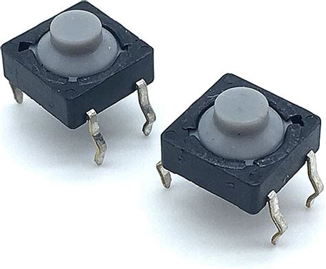 Jp 押しボタンスイッチ 20pcslot 8x8x5mm 4pin導電性シリコーン音のない触覚タクトプッシュボタン