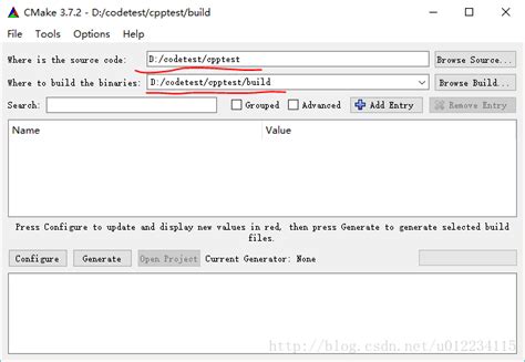 cmake工具使用简明教程（基于命令行和gui，编译到windows和linux双平台） linux中cmake gui csdn博客