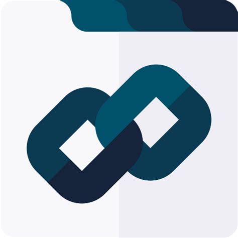 Link Basic Rounded Flat Icon
