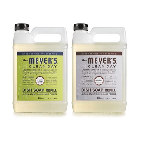 Mrs Meyers Clean Day Liquid Dish Soap Refill Floral And Fresh Scents Set