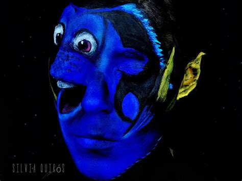 Dory From Finding Dory Makeup Tutorial