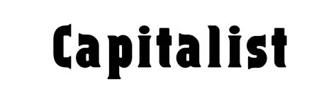 Capitalist Font