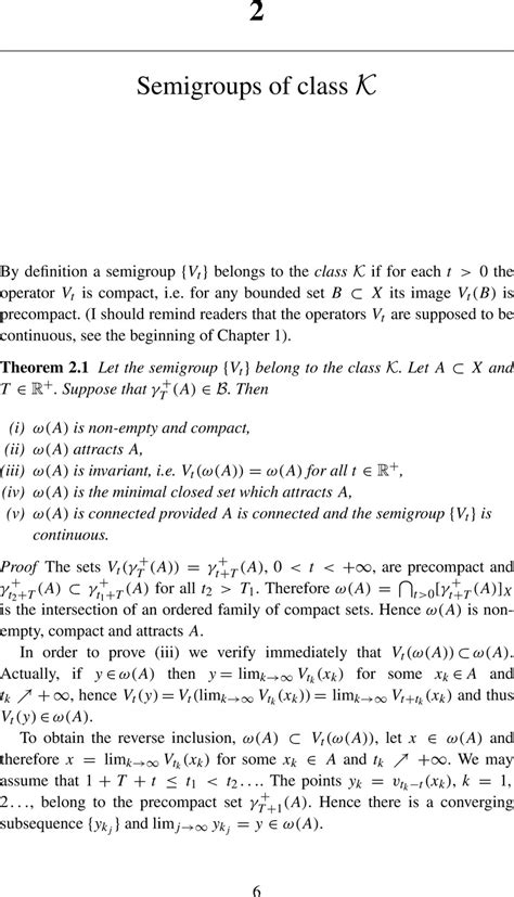 Semigroups Of Class K Chapter 2 Attractors For Semigroups And Evolution Equations