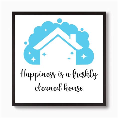 Happiness Is A Freshly Cleaned House Svg Cleaning Svg Spring