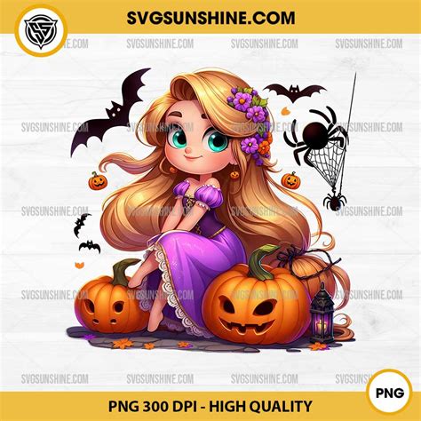 Disney Princess Rapunzel Pumpkin Halloween Png File