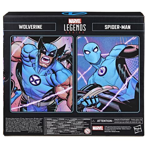 Marvel Legends Series 金鋼狼與蜘蛛人，《驚奇四超人》漫畫收藏版 6 吋可動人偶 2 件組 Hasbro Pulse