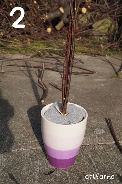Art Farma DIY wiosenne drzewko na nóżce