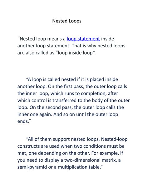 java programming 3 java notes nested loops “nested loop means a