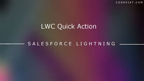 Lwc Quick Action Get Record Id