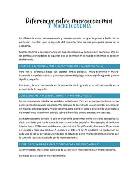 Diferencia Entre Macroeconomía Y Microeconomía Karla Y Simental Udocz