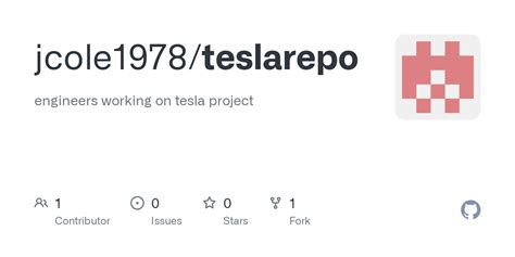 GitHub Jcole1978 Teslarepo Engineers Working On Tesla Project